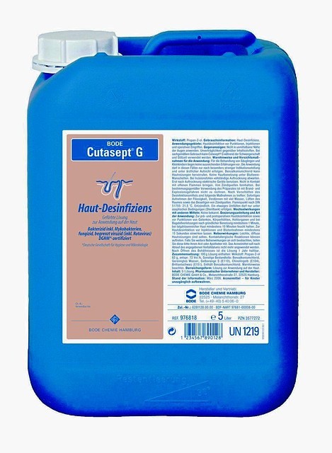 Фарбований антисептик для шкіри Кутасепт Г (Cutasept® G) 5 л: продаж ...