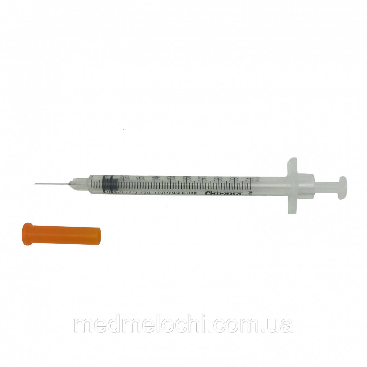 Шприц інсуліновий 1 мл з голкою, U100 Chirana: купити в MedMelochi ⚕️