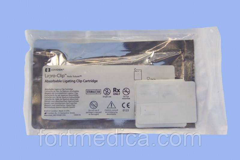 Рассасывающиеся клипсы Laproclip 2x8мм (2шт) (Covidien, Medtronic ...