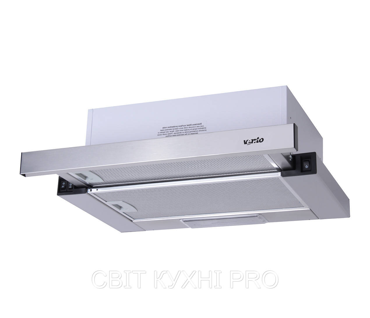 VENTOLUX Вытяжка 50 См Телескопическая Нерж Сталь GARDA 50 INOX (700 ...