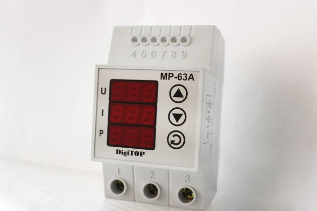 Купить многофункциональное реле напряжения DigiTOP MP-63 DIN