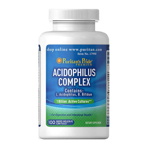 Probiotic Acidophilus Complex (100 caps) Puritan's Pride, цена 320.58 ...