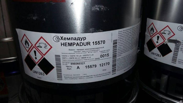 Купить Эпоксидная краска Hempadur 15570 (двухкомпонентная), цена 450 ...