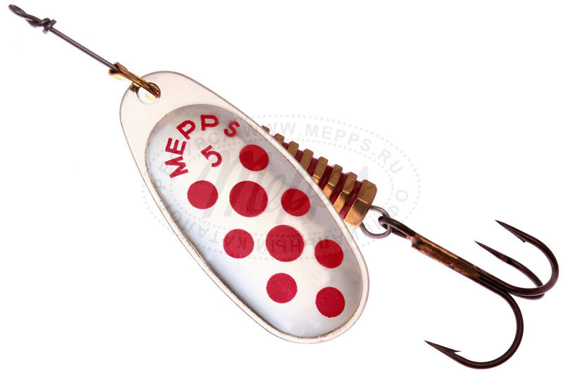Блесна Mepps Comet Decore silver/red dots 11гр №5 (30427 005): продажа ...