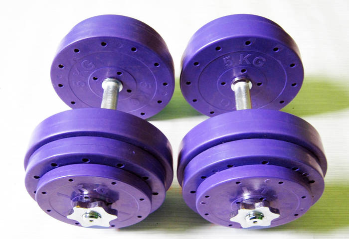 Гантели наборные "Титан ПРО" 2 шт по 20 кг с блинами 5 кг (ID#999783798 ...