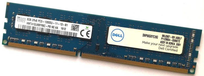 Купить Оперативная память Hynix DDR3 8Gb 1600MHz PC3-12800 2R8 CL11 (HMT41GU6BFR8C-PB N0 AA) Б/У ...