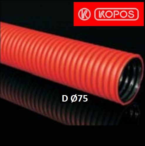 Двошарова гнучка труба KF 09075 BA D Ø 75 мм Kopos Kopoflex - купити за ...