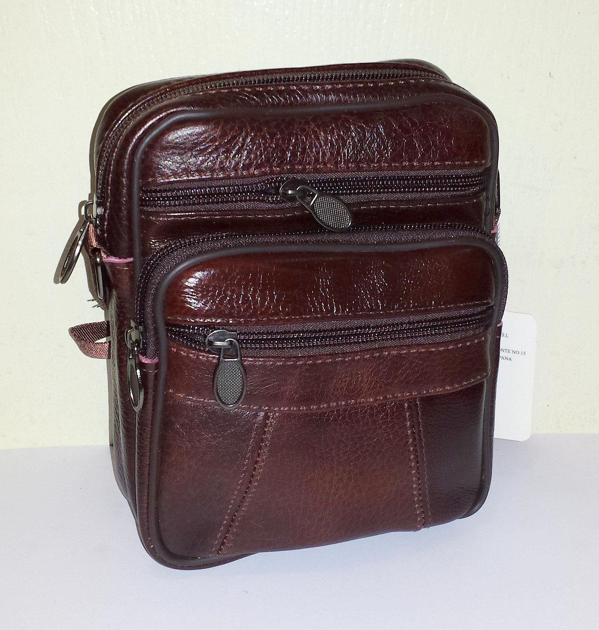 Мужская сумка из натуральной кожи 19x15x7см (арт.950): продажа, цена в ...