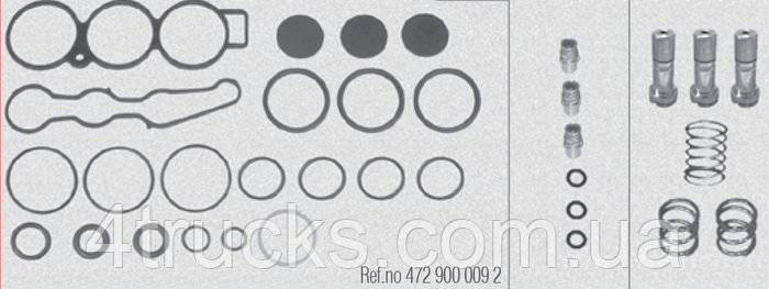 Купить Ремкомплект крана пневмоподвески ECAS с клапанами 4729000530 ...