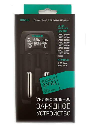 Зарядное устройство Videx VCH-UD200 (Ni-Mh, Li-ion, LiFePO4), цена 997.17 грн — Prom.ua (ID ...