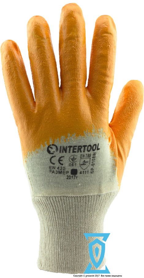 Рукавички робочі нітрил жовтий №10 (Intertool SP-0110) (ID#25588142), ціна: 24 ₴, купити на Prom.ua