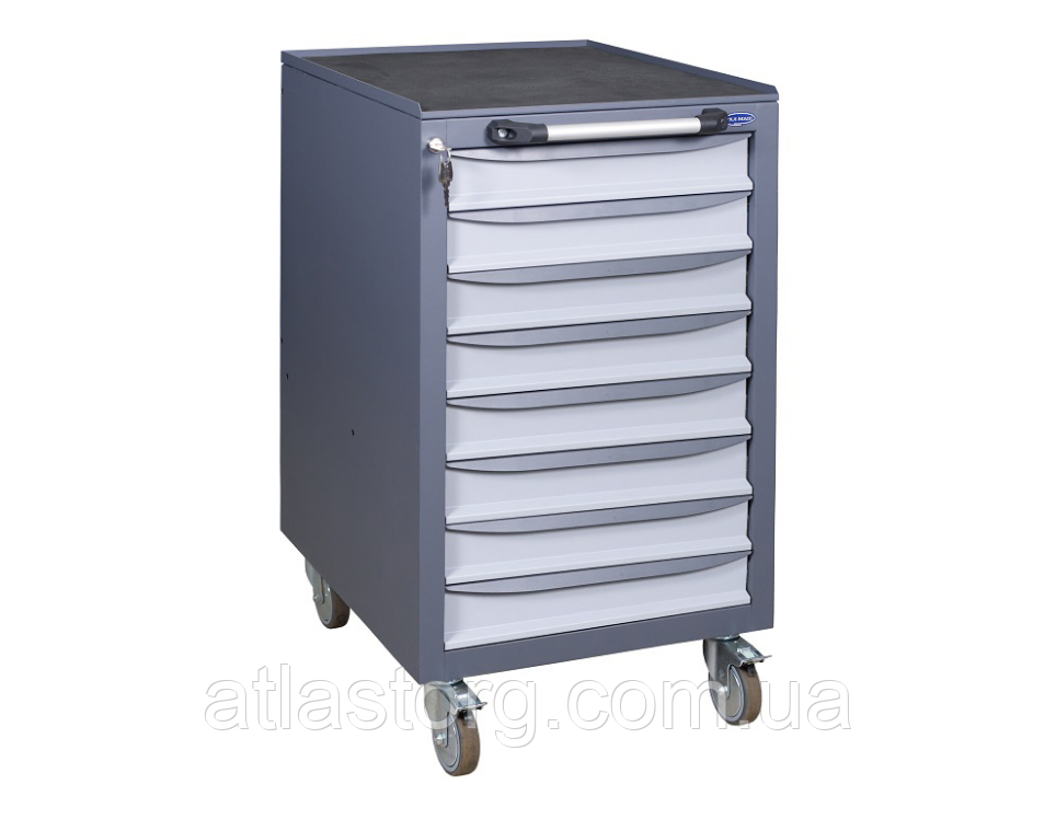 Тележка инструментальная ТИ 8М (500х600х900h), металлическая тумба на ...