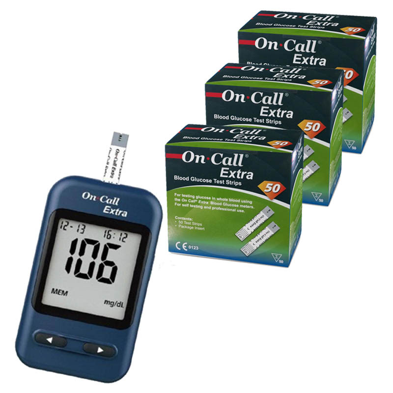 Купить Глюкометр On-Call Extra набор + тест полоски On-Call Extra 150 ...