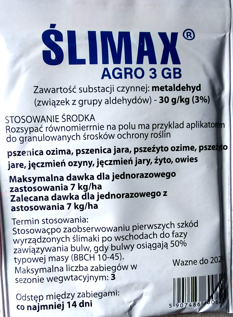 Инсектицид, средство от слизней Slimax (Слимакс) 100г ОРИГИНАЛ! Польша ...