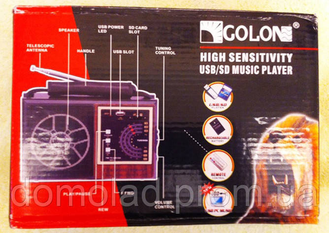 Радіоприймач Golon QR 131 UAR Радіо, ціна 596 грн — Prom.ua (ID#1015345269)