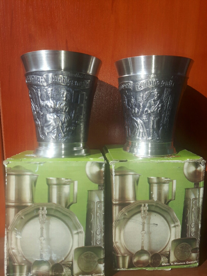 Оловяні келихи Бокали На Оловяну весілля Id 979981340 ціна 1000 ₴ купити на Prom Ua