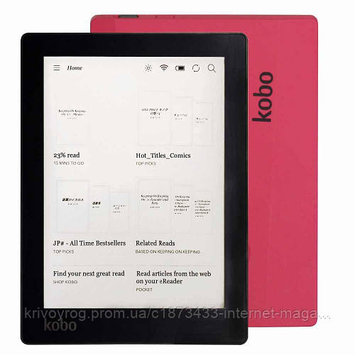 Купить Электронная книга Kobo Pink, цена 2260 грн — Prom.ua (ID#1016149948)
