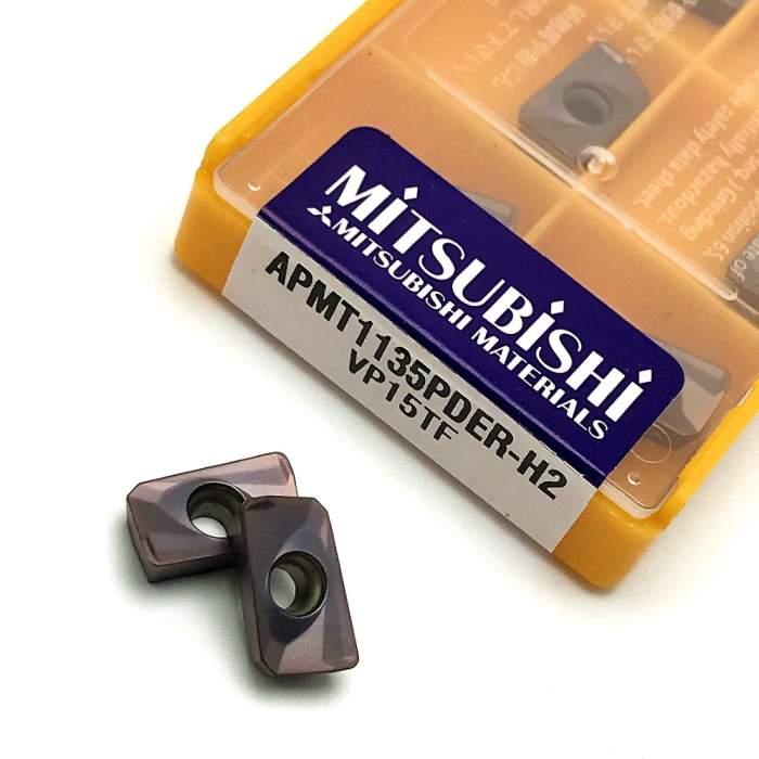 Пластины фрезерные 10 шт Mitsubishi APMT1604PDER-H2 V15TF (Япония ...