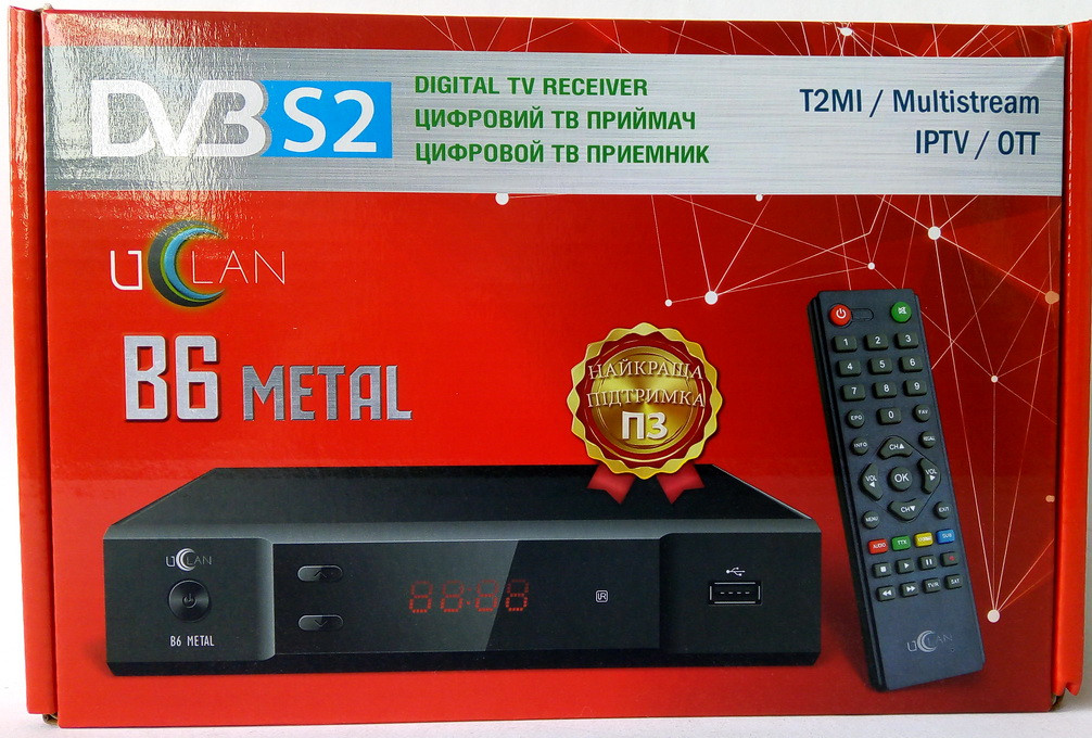 Ресивер UClan B6 METAL V2 HD + прошивка + Гарантия, цена 659.40 грн — Prom.ua (ID#581075148)