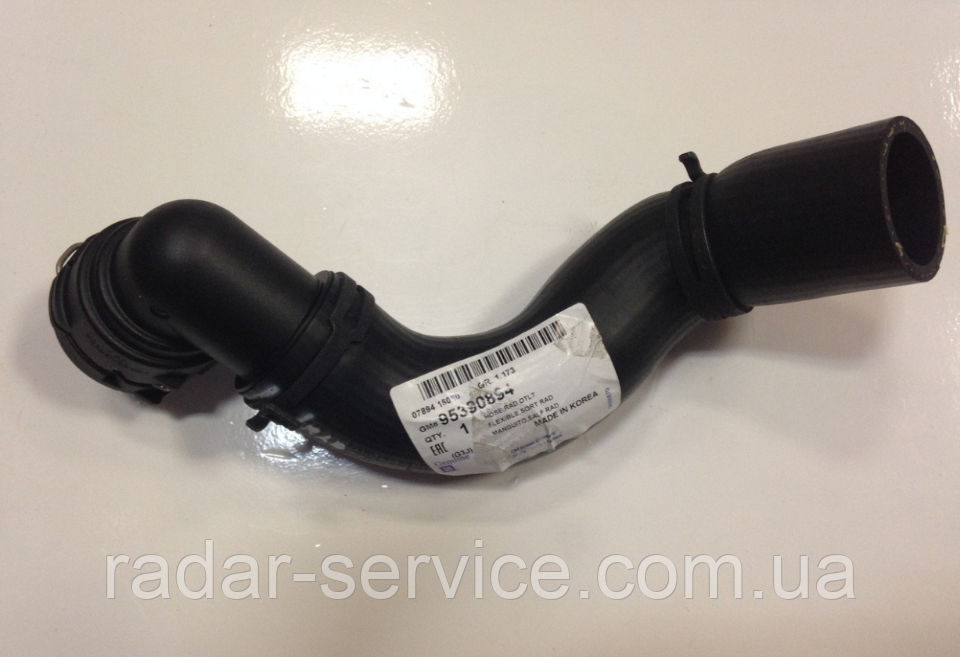 Патрубок радиатора выпускной Круз 1.6-1.8i МКП, Cruze J300, 95390894 ...