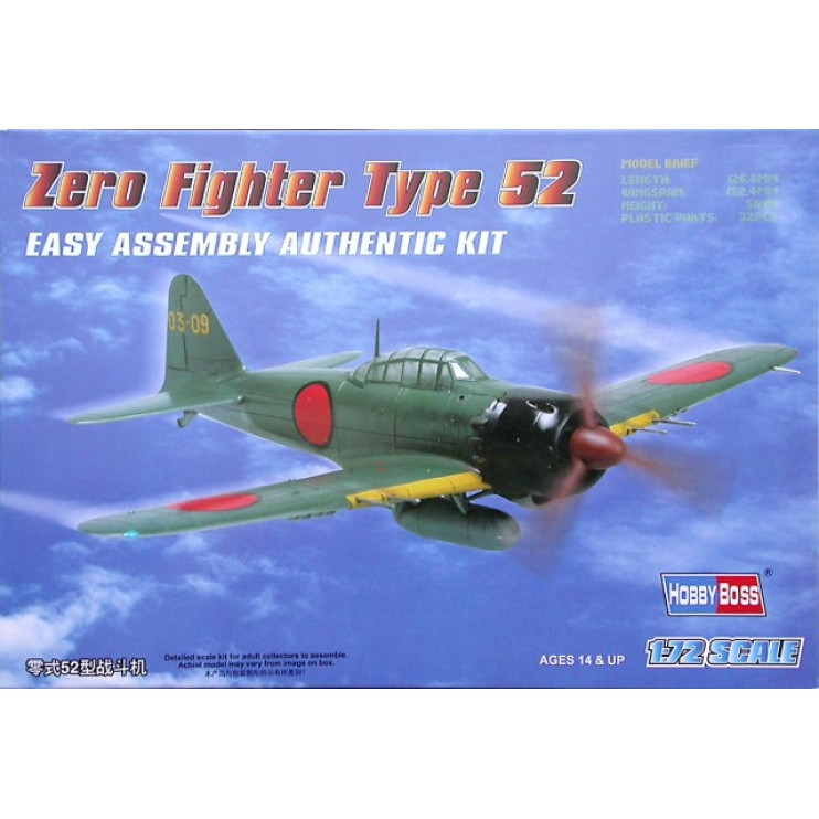 Купить Zero Fighter Type 52 . Сборная модель. 1/72 HOBBY BOSS 80241, цена 226 ₴ — Prom.ua (ID ...