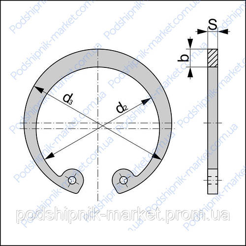 DIN 150 (50412) (GITO ) стопорное кольцо, цена: 5.45 ₴, купить на Prom.ua