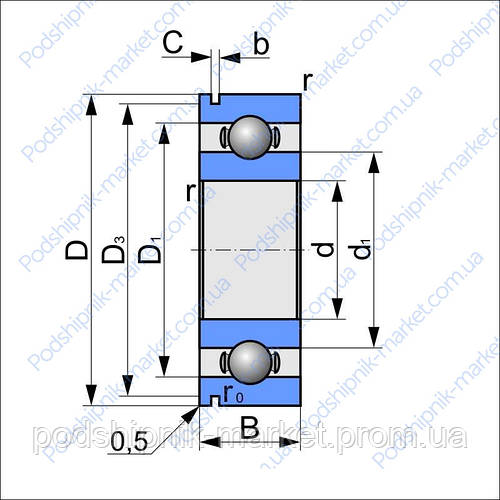 Купить 50311 (HARP ) подшипник шариковый радиальный, цена 300 ₴ — Prom ...