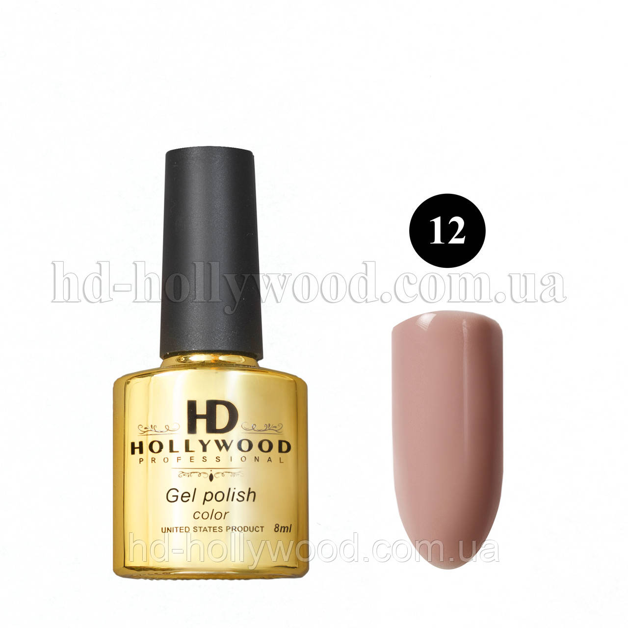 Гель лак 12 Коричневый Полупрозрачный HD Hollywood 8 ml: продажа, цена ...