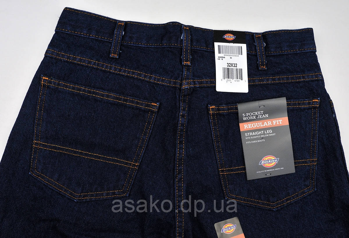 Джинсы мужские Dickies® 9393RNB / прямой покрой / прямая штанина ...