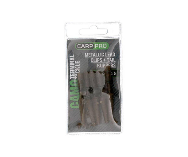 Купити Безпечна кліпса з фіксатором Carp Pro Metallic Lead Clips + Tail ...