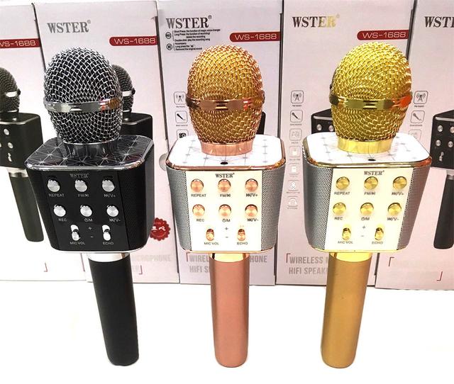 Купити 5 Темборов голосу. Мікрофон-Караоке Bluetooth WSTER WS-1688, ціна 590.40 ₴ - Prom.ua (ID ...