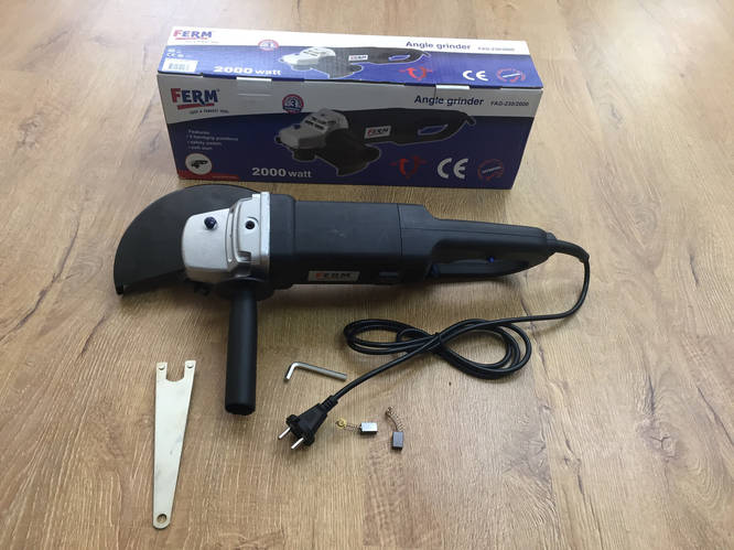 Болгарка УШМ FERM FAG-230 : 2000 вт | 230 мм коло, ціна 1725 грн — Prom ...