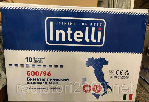 Радиатор для отопления дома биметаллический секционный INTELLI 500/96 ...