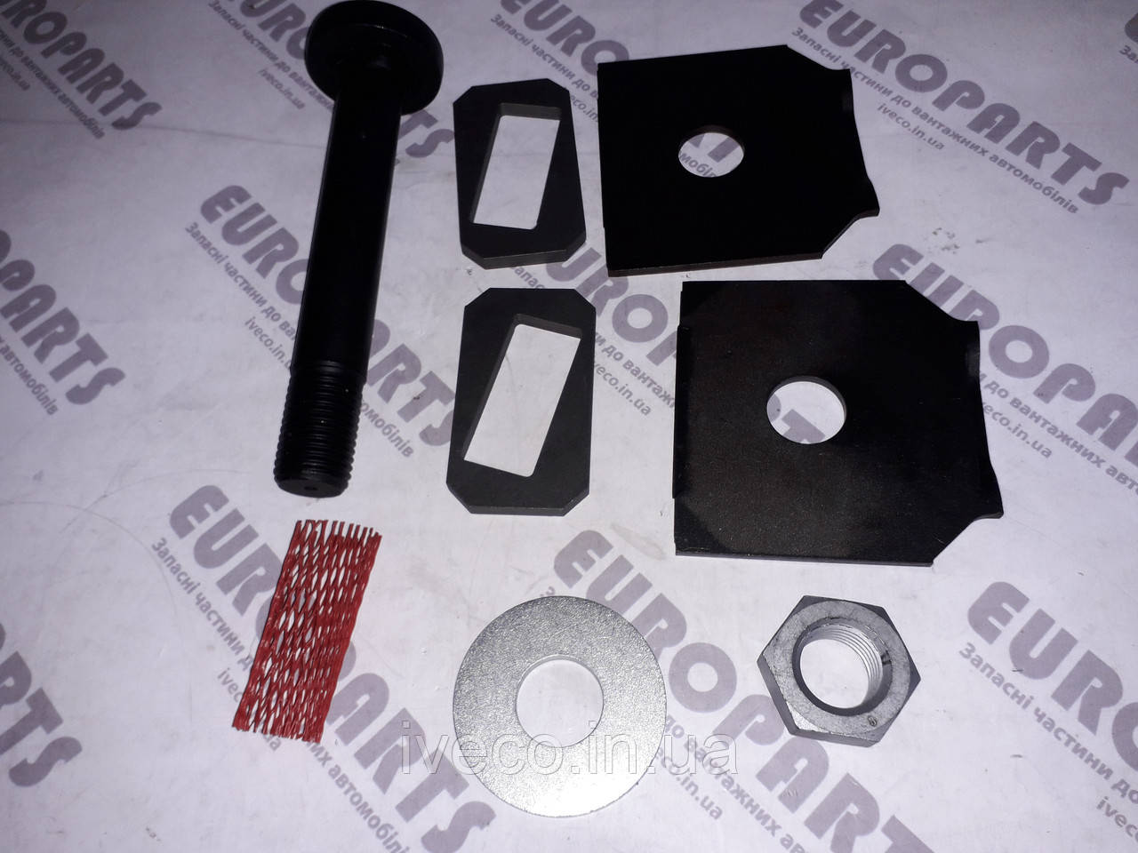 Купить Ремкомплект рессоры BPW с гайкой, шайбой, пластинами 0585700150 ...