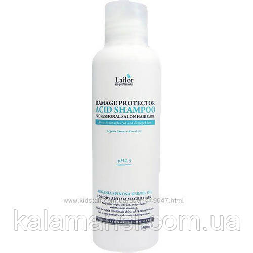 Купити Бесщелочной шампунь з pH 4. 5 Lador Damage Protector Acid ...