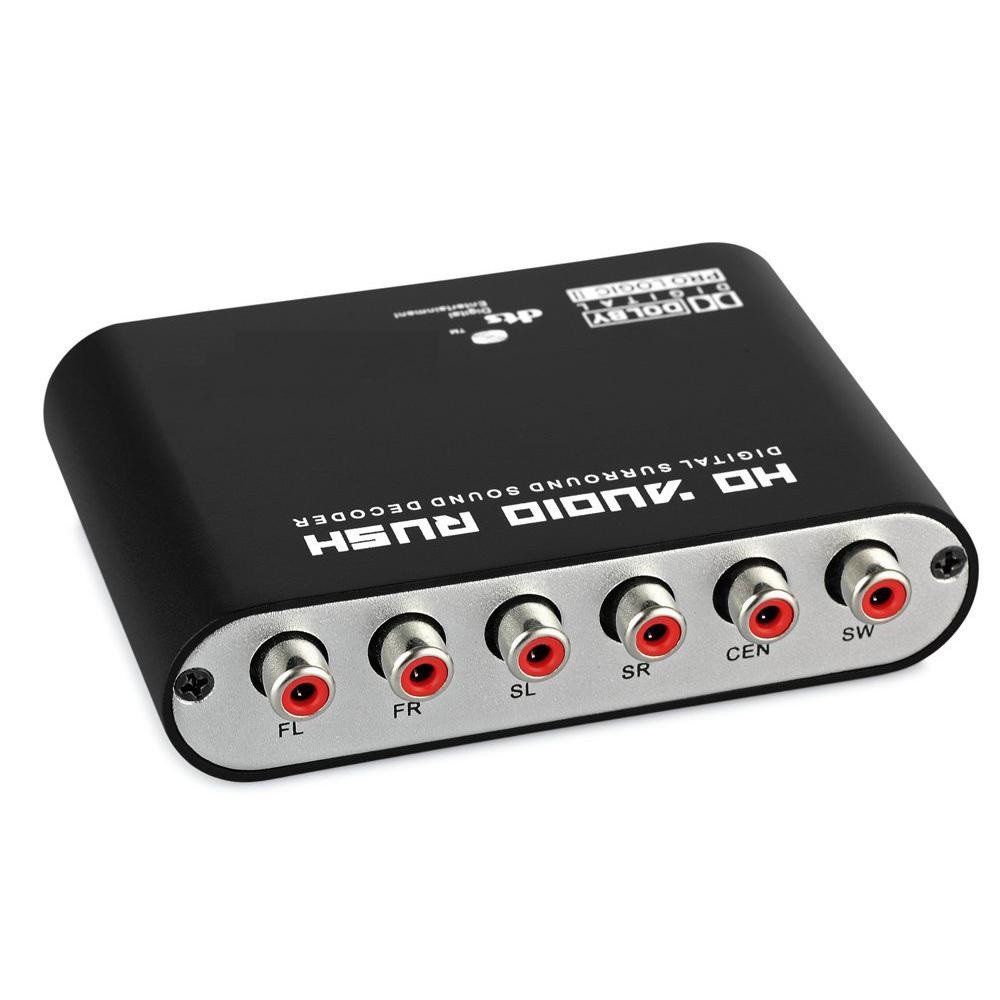 Конвертер звука оптический S/PDIF в звук 5.1 конвертер преобразователь ...