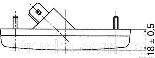 Купить Фонарь боковой габаритный DAF 95XF CF XF95 XF105 1329718 габарит ...