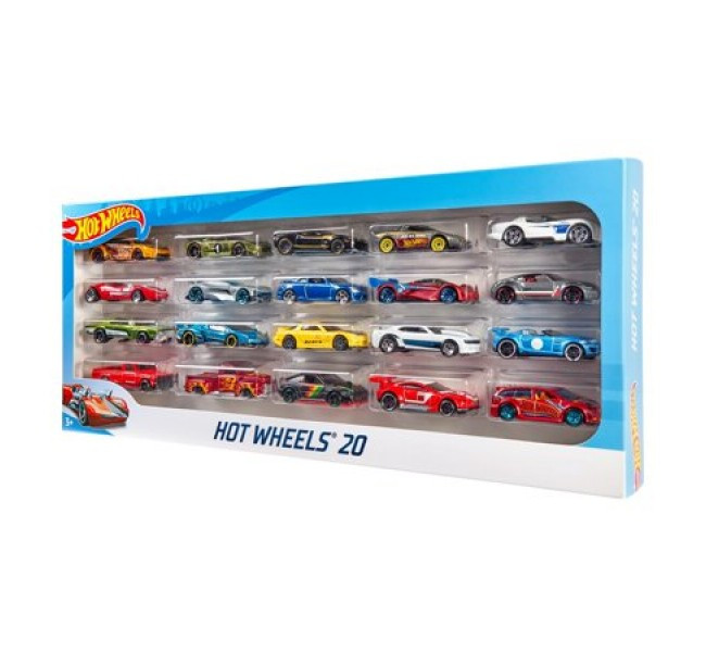 Набір з 20 машинок Хот Вілс Hot Wheels 20 Car Pack Gift (ID#1027641184 ...