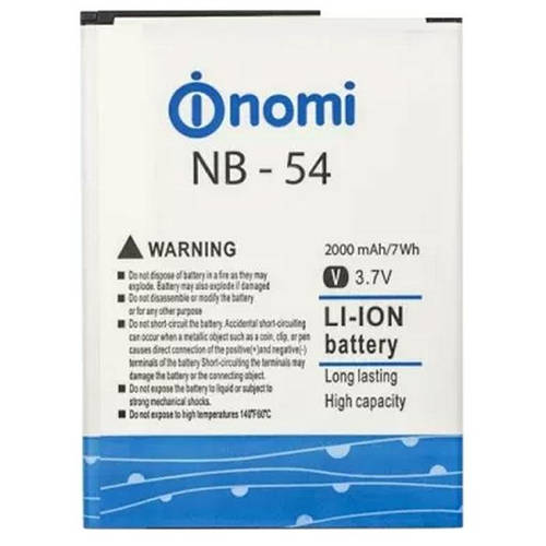Акумулятор Nomi NB-54. Батарея Nomi NB-54 (2000 mAh) i504 Dream. АКБ ...