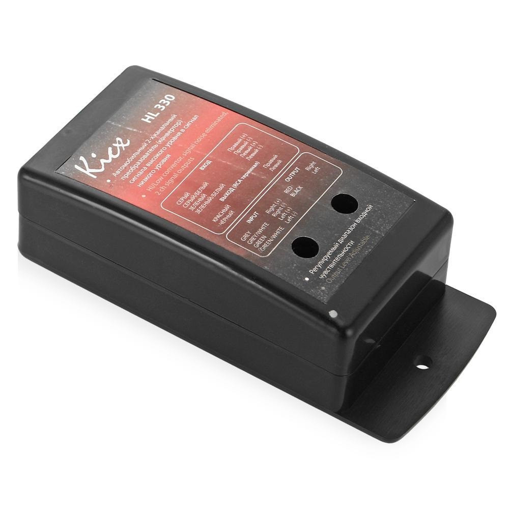 Преобразователь уровня сигнала Kicx HL-330 (2 канала), цена 456 грн — Prom.ua (ID#864652223)