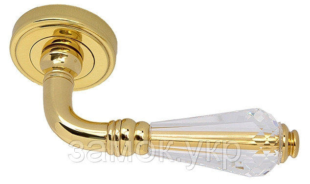 Дверная Ручка с Накладкой WC MARIANI CRYSTAL Латунь Полированная с ...