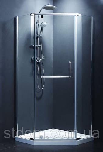 Пятиугольная душевая кабина 90x90 см Devit Comfort FEN0123 стекло прозрачное (ID#108374024 ...