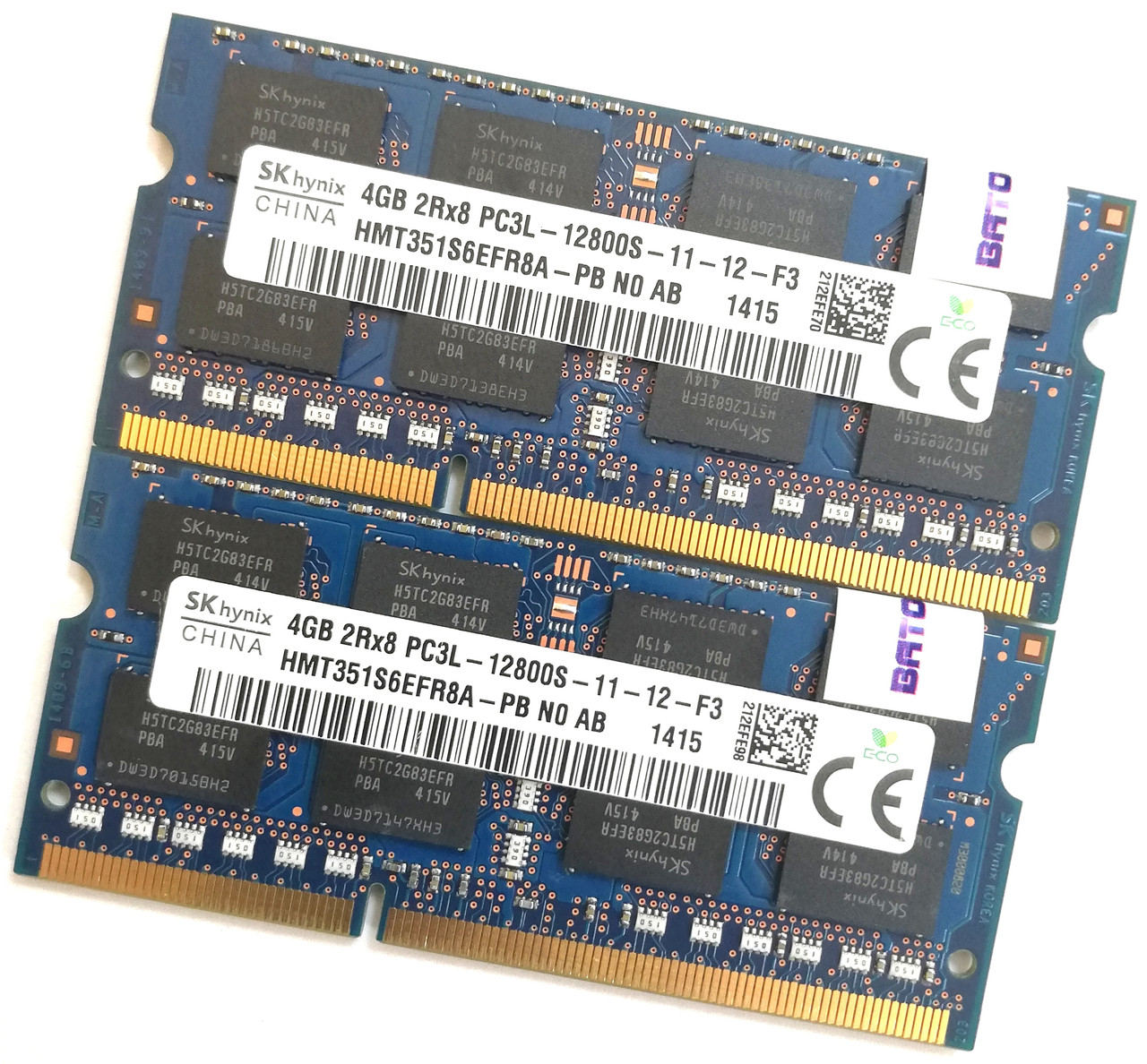 Оперативная память для ноутбука Hynix Sodimm Ddr3l 8gb 4gb 4gb