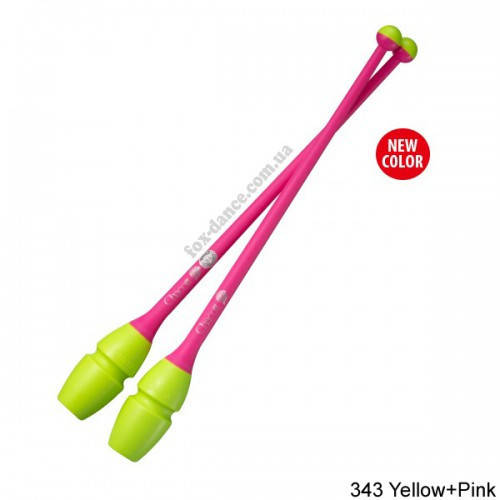 Купить Булавы Chacott комби 41см Yellow+Pink, цена 2280 ₴ — Prom.ua (ID#1034505061)