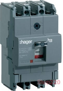 Автомат 125 А, 3 полюсний, HDA125L Hager (ID#1036811968), ціна: 3461 ...