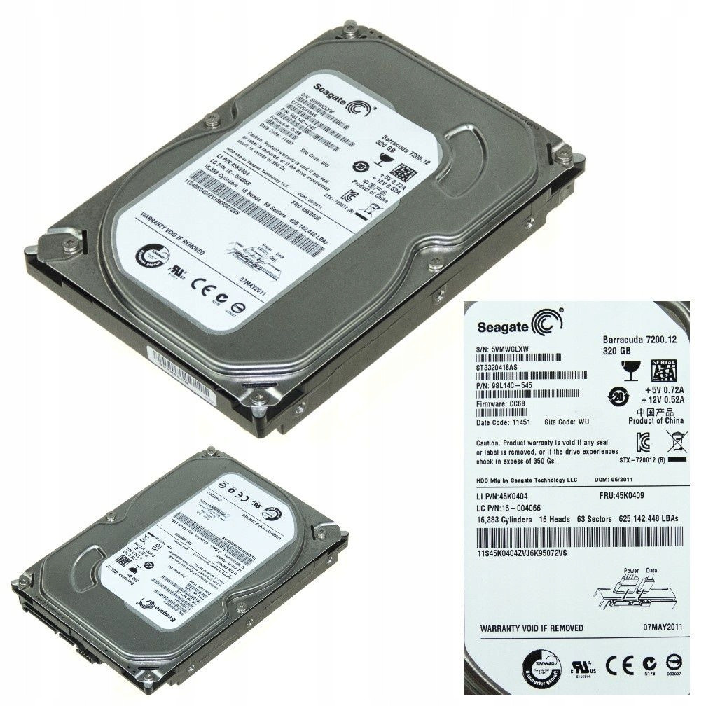 Купити Жесткий диск Seagate Barracuda 320GB 7200rpm 16MB SATAII ...