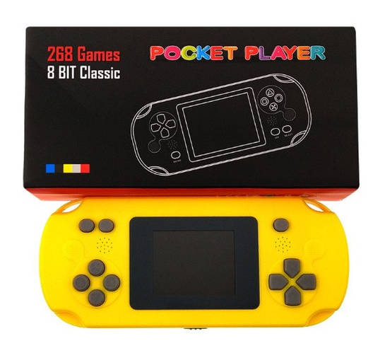Купить Игровая приставка 268 игр 8 bit Pocket Player Yellow, цена 350 ...