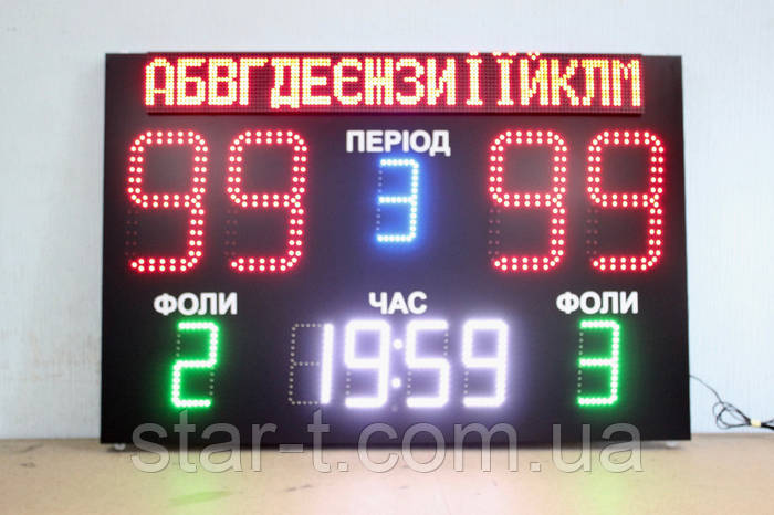 Купить Универсальное спортивное табло 1500х1000мм., цена 22650 грн ...