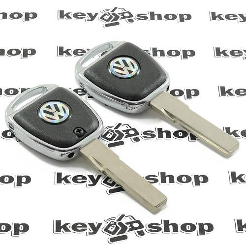 Ключ VOLKSWAGEN (корпус Фольксваген) под чип, с подсветкой HU66 (ID ...