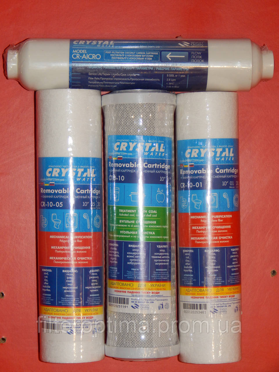 Купить Комплект картриджей для обратного осмоса Crysta c постфильтром, цена 343 ₴ — Prom.ua (ID ...